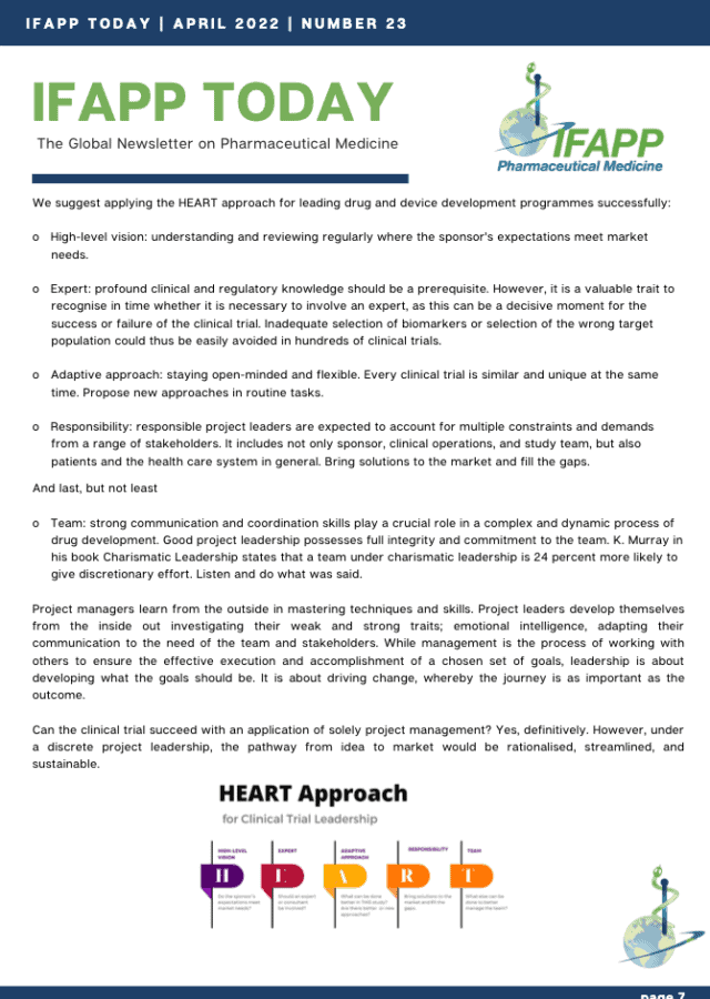 Heart Approach for Clinical Trial Leadership
